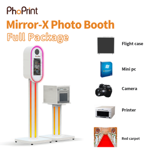 13.3" Mini Mirror Booth Instant Printing Photo Booth Support Customize ...