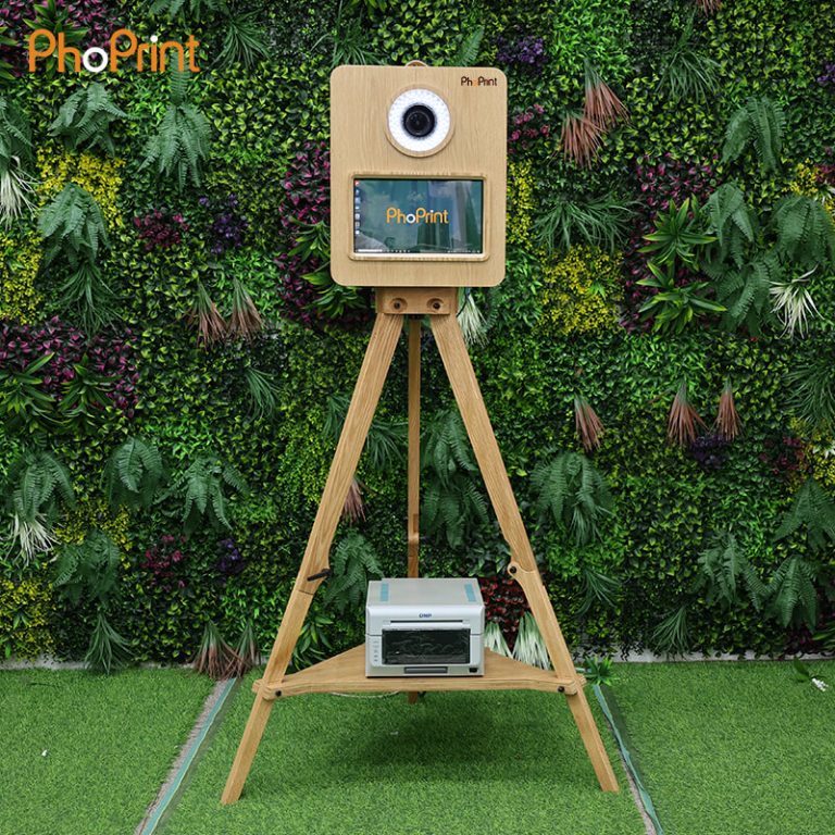 PhoPrint Retro Photo Booth Wooden Color Discount