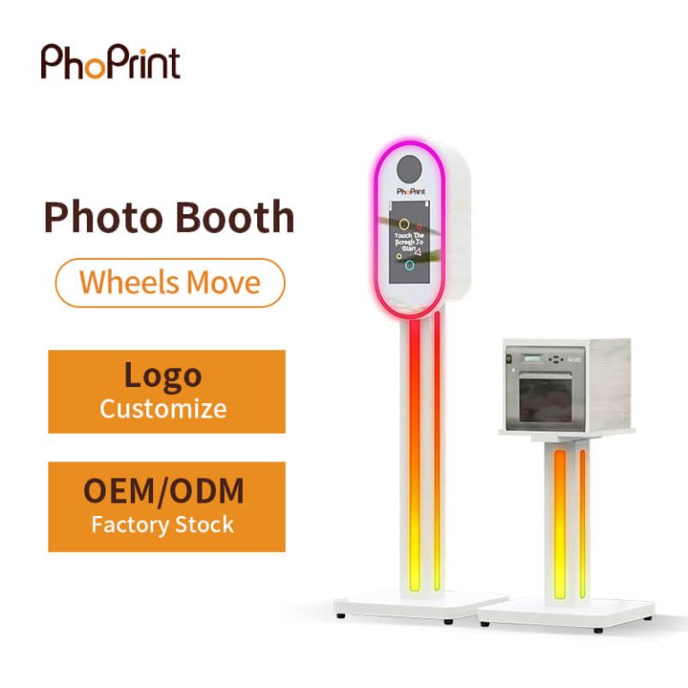 13.3" Mini Mirror Booth Instant Printing Photo Booth Support Customize ...