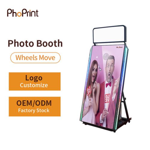 Foldable Mirror Photo Booth 43" Interactive Screen Photobooth Supplier ...