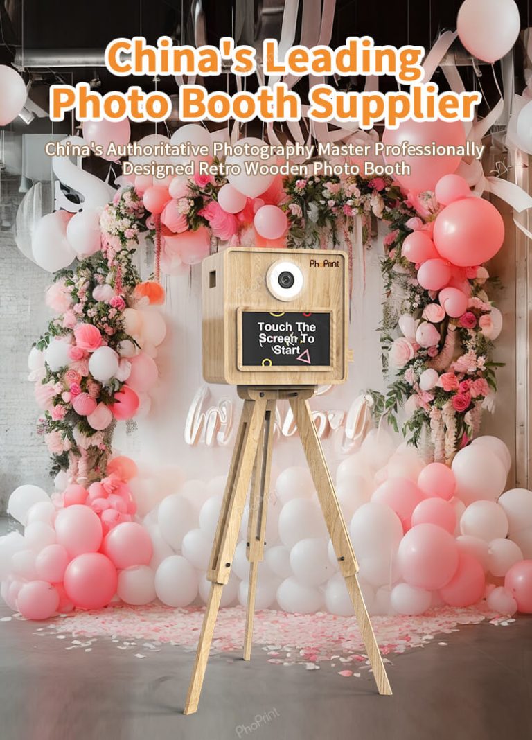 Height Adjust Wooden Photo Booth Design By Photography Expert