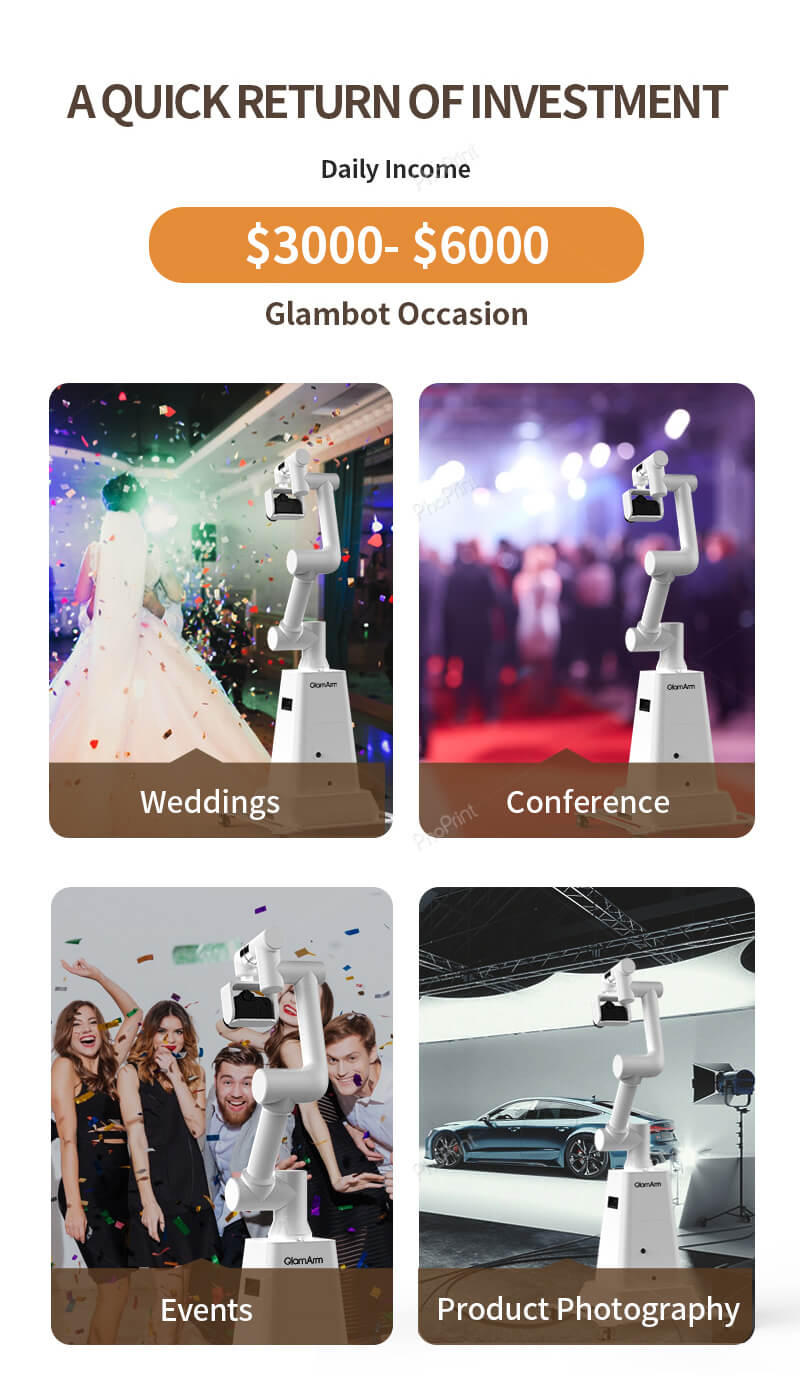 Glambot Photo Booth- Oscars Robot Arm For Sale - PhoPrint