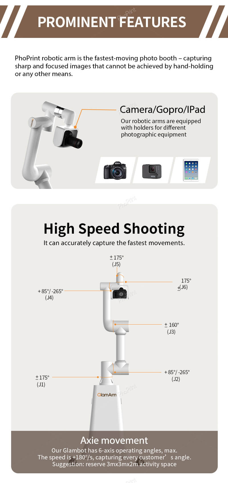 Glambot Photo Booth- Oscars Robot Arm For Sale - PhoPrint