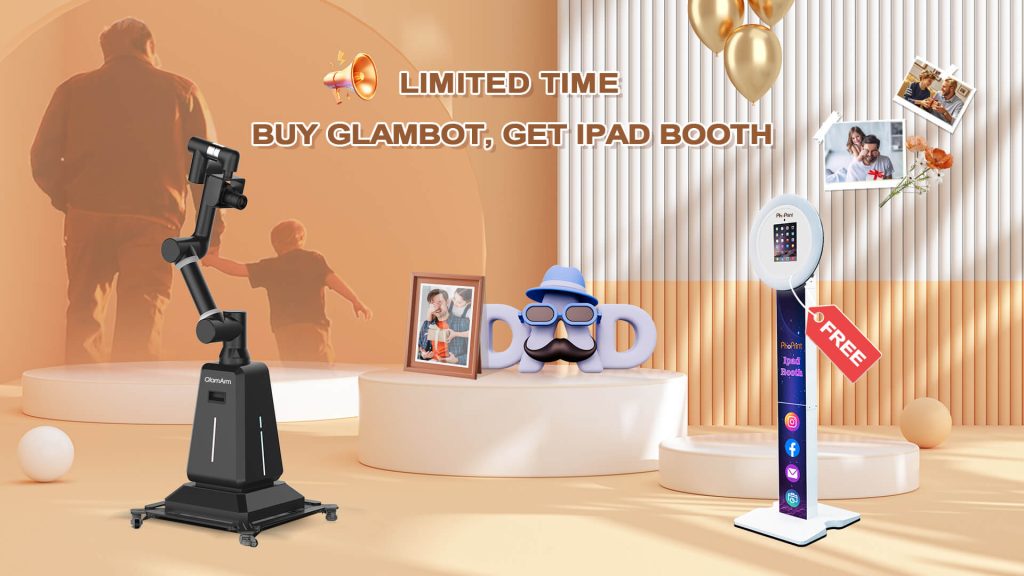 Glambot Photo Booth- Shop Black Oscars Robot Arm - PhoPrint