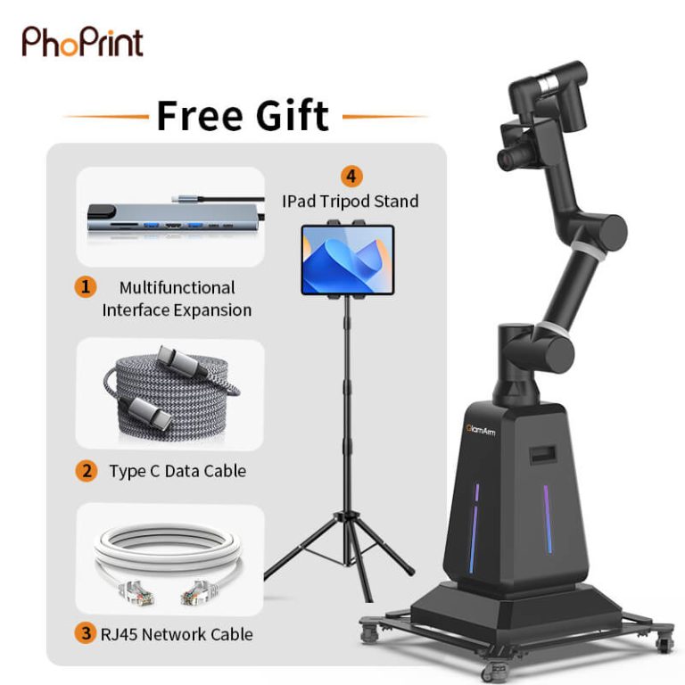 Glambot Photo Booth- Shop Black Oscars Robot Arm - PhoPrint