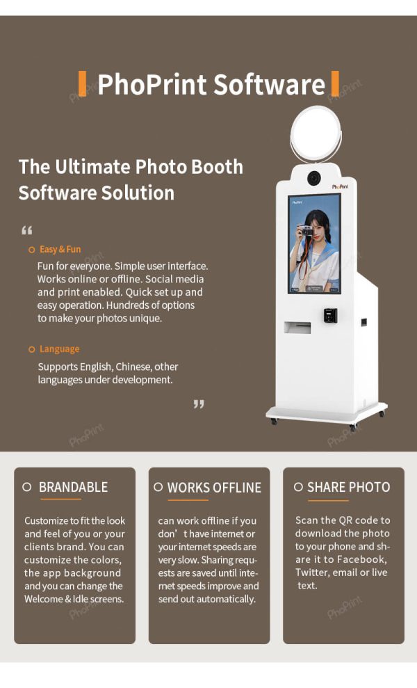 Mirror Photo Booth With Payment System In Shopping Mall - PhoPrint