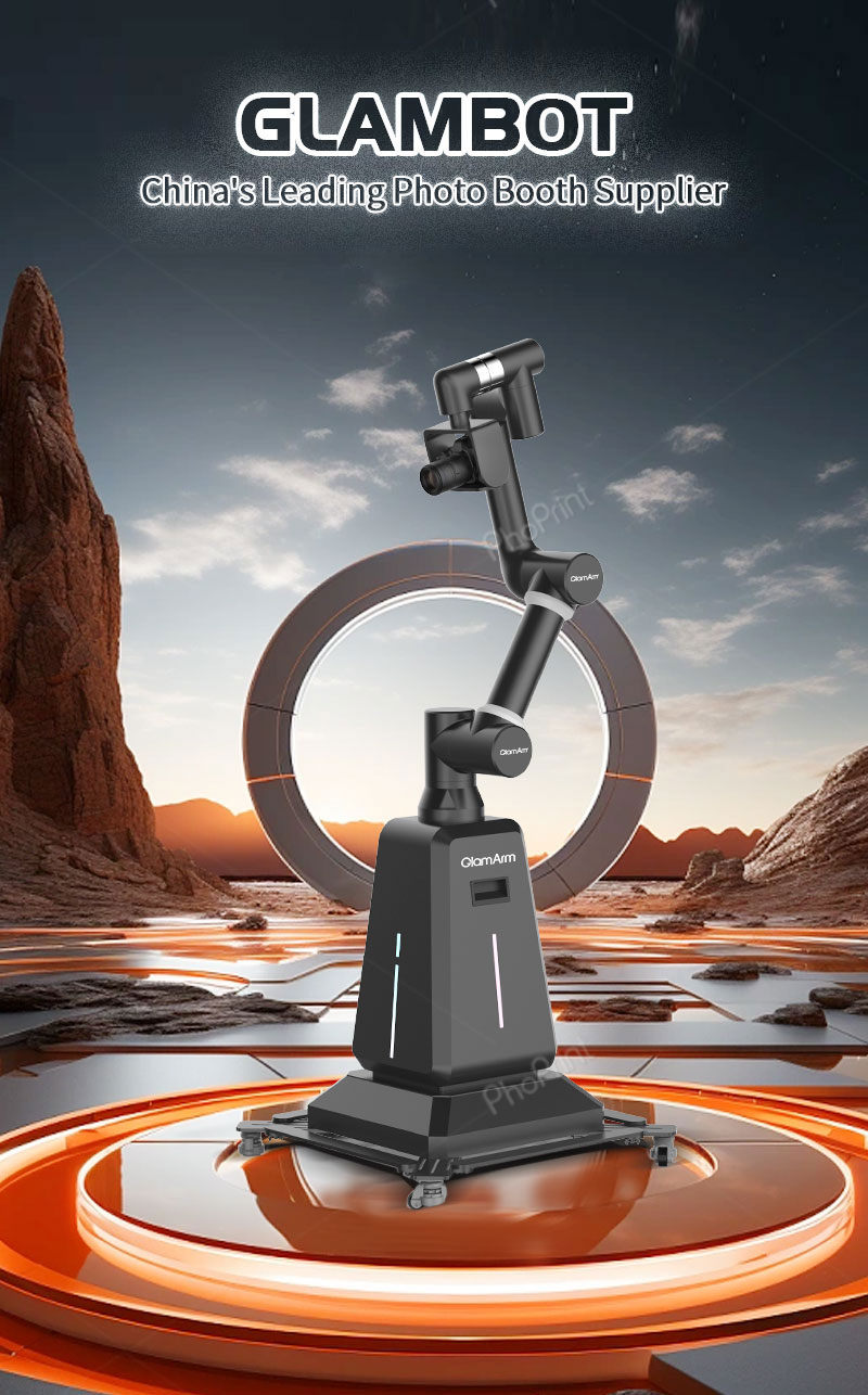 Glambot Photo Booth- Shop Black Oscars Robot Arm - PhoPrint